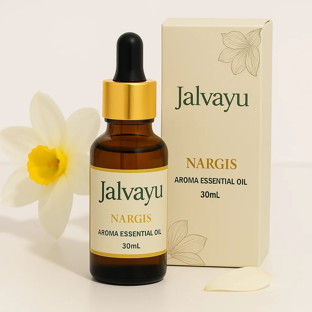 Jalvayu 100% Pure Nargis Essential Oil | Floral Aromatherapy Oil for D